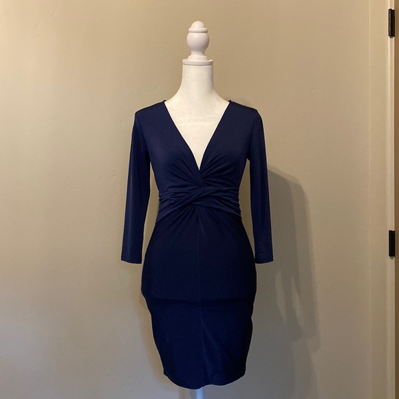 Guess | Dresses | Guess Navy Blue Cocktail Dress | Poshmark